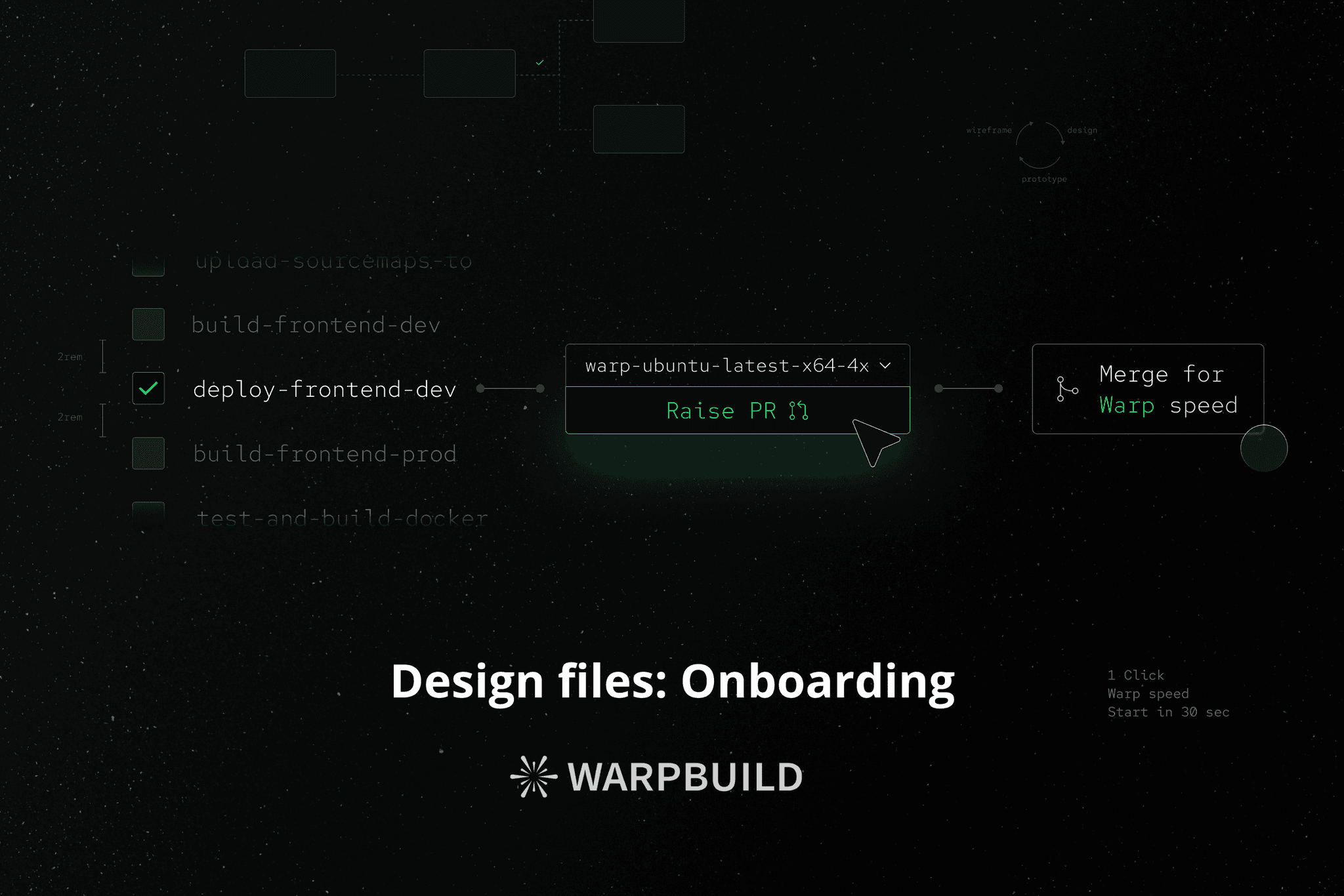 Design files: Onboarding - WarpBuild Blog